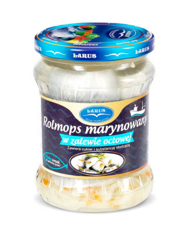 Rolmops marynowany w occie w słoiku / 200g - niska cena | Sklep rybny ...